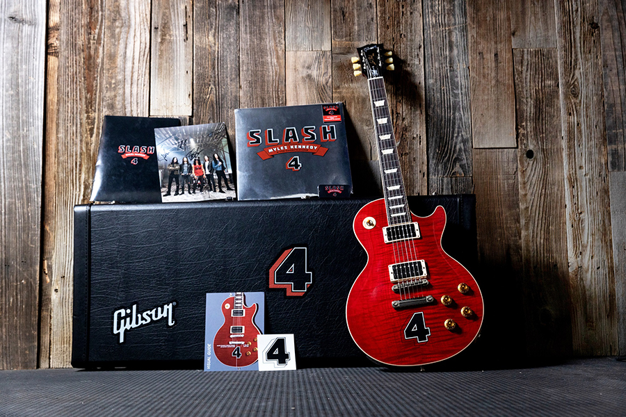 Gibson Launch Slash Les Paul Standard Limited 4 Album Edition Guitar ...