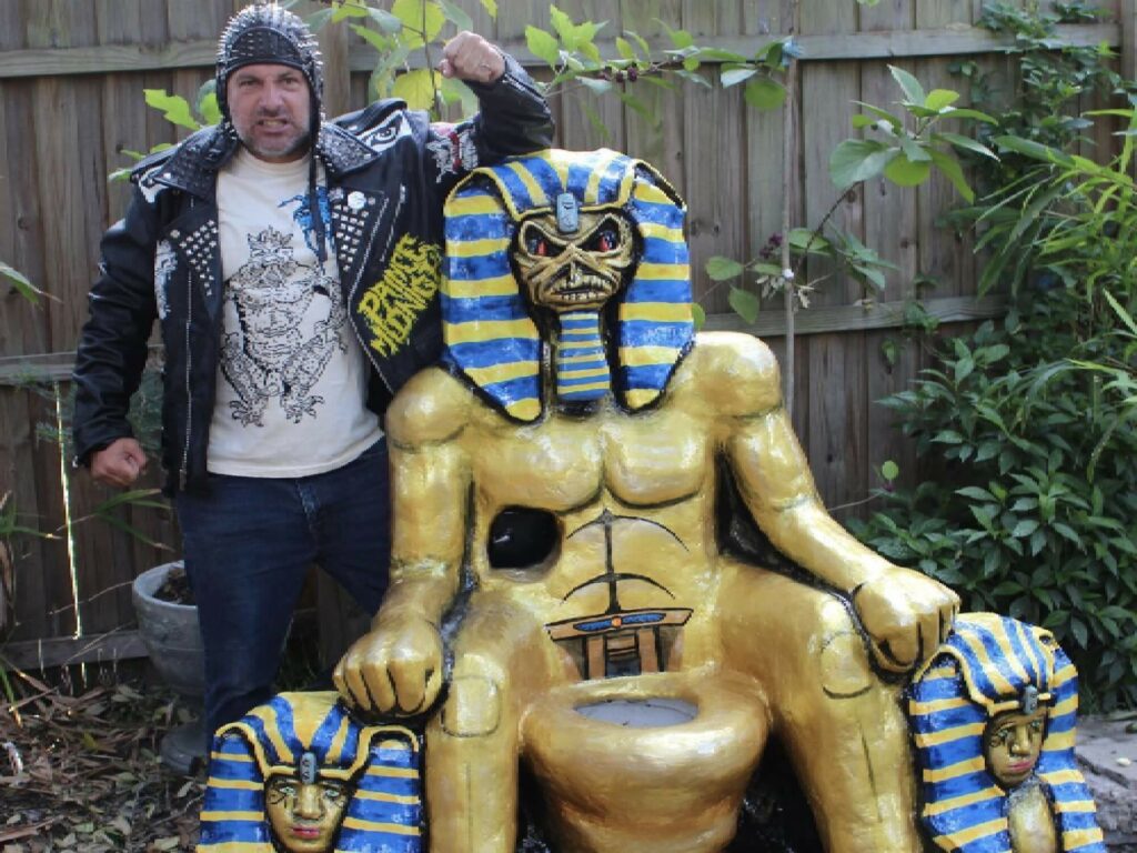 Fan makes giant Iron Maiden toilet inspired by Powerslave | Pro Music News
