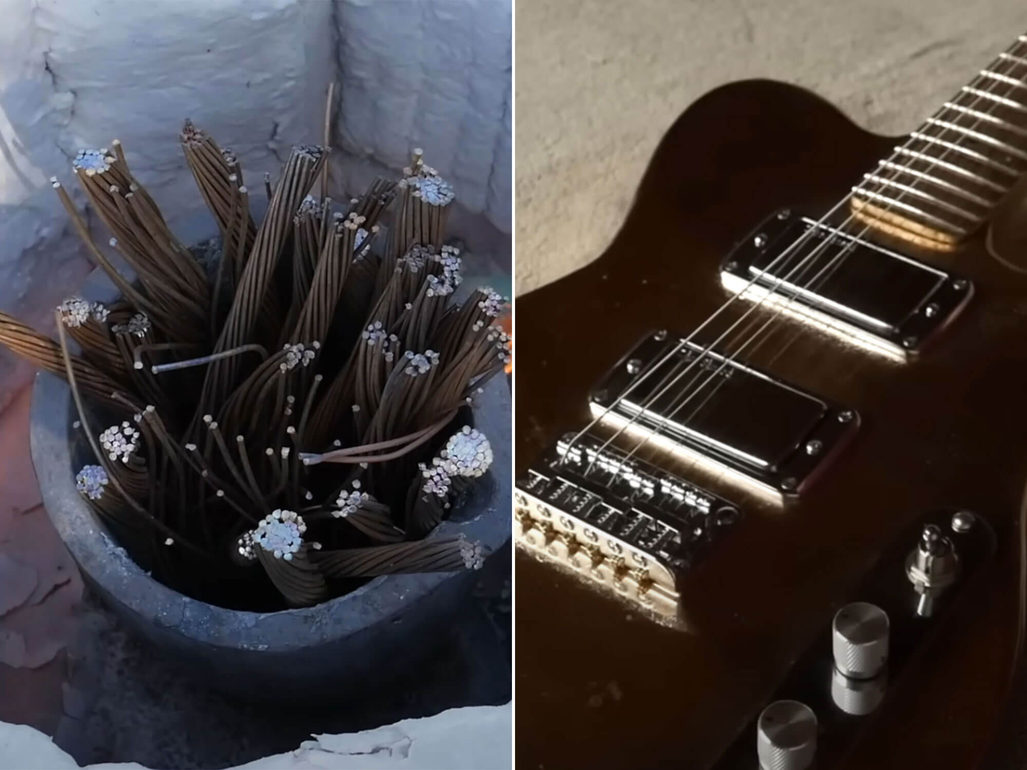 Is this the heaviest guitar ever? Check out this super-weighty bronze ...