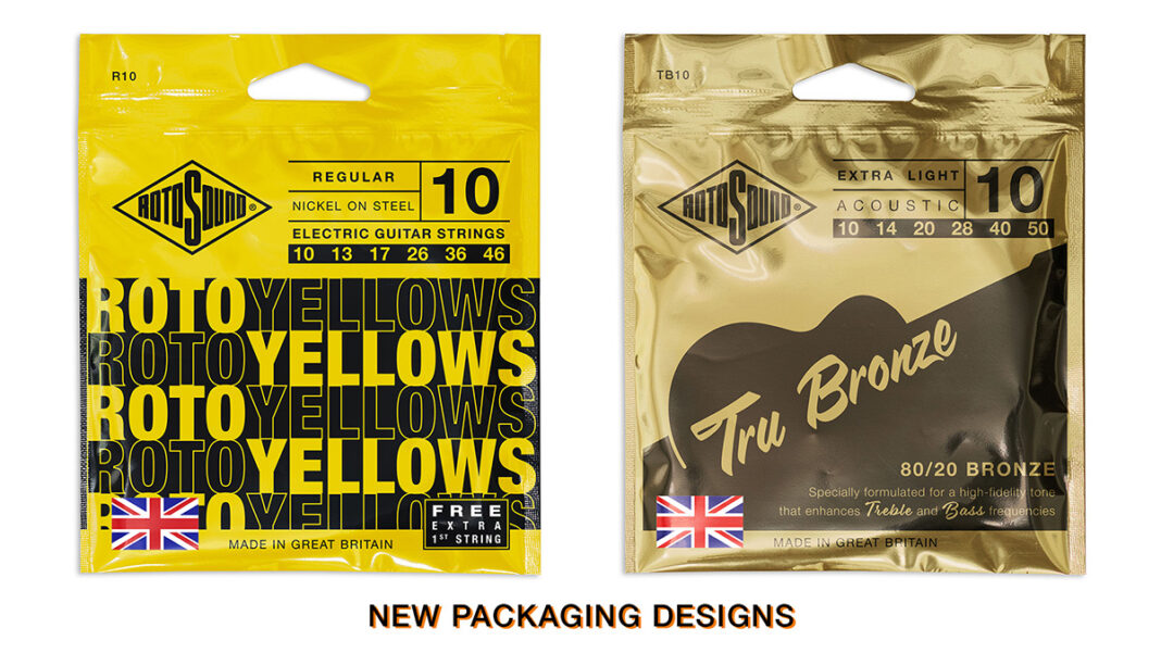 Rotosound Unveils Bold New Packaging for Guitar String Lines | Pro ...